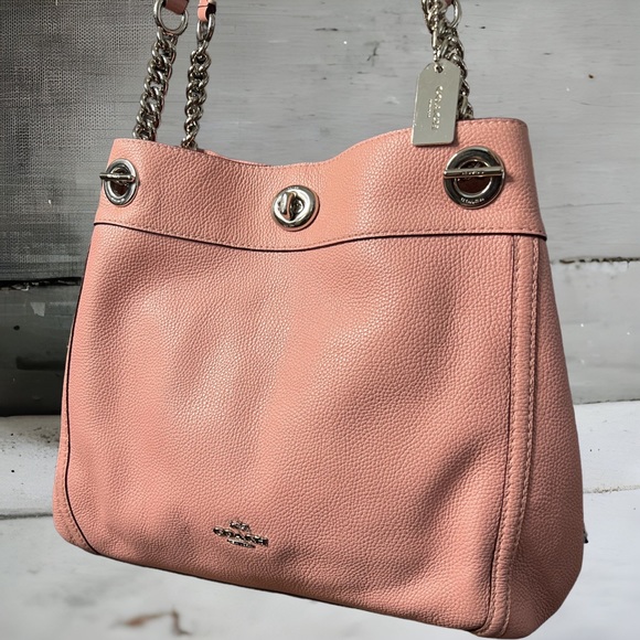Coach | Bags | Coach Edie Turn Lock Rose Pink | Poshmark